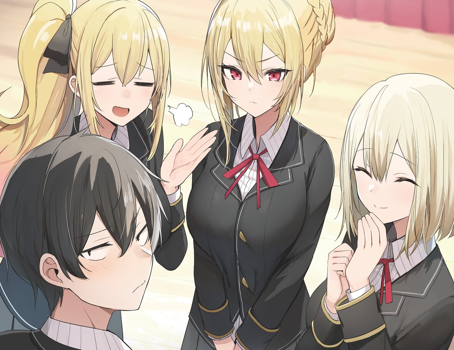 mengda otome gee sekai wa mob ni kibishii sekai desu angelica rapha redgrave leon fou bartfort ...